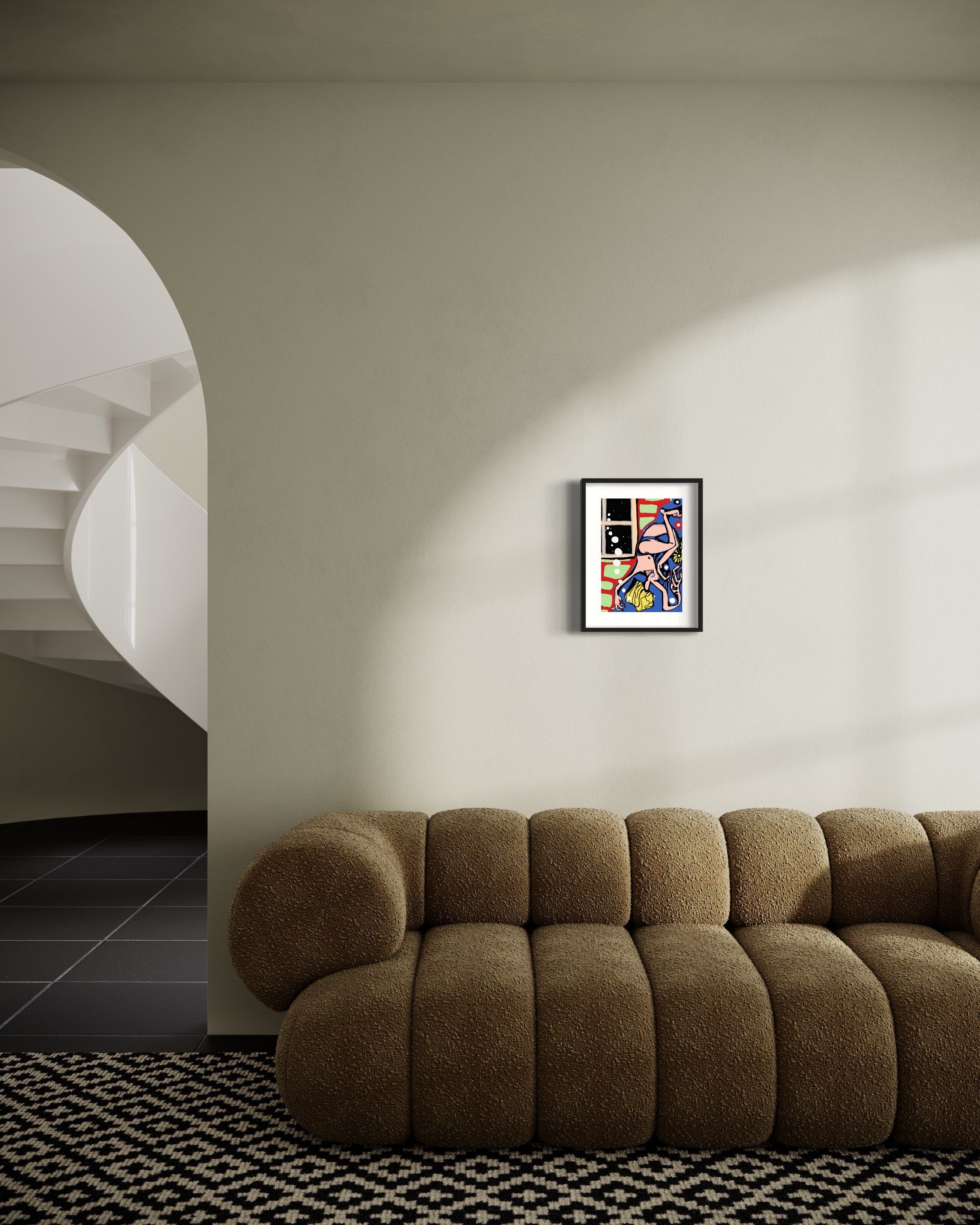 Bed Rotting Art Print on Archival Paper, Easy to Frame Art, Hand ...