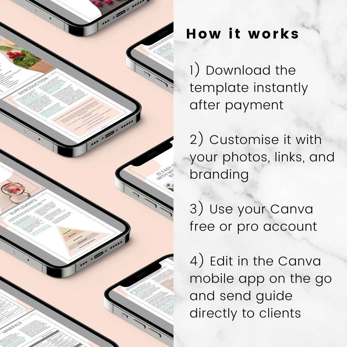 Nutrition Guide Canva Template - Content Included - Lead Magnet - Done ...