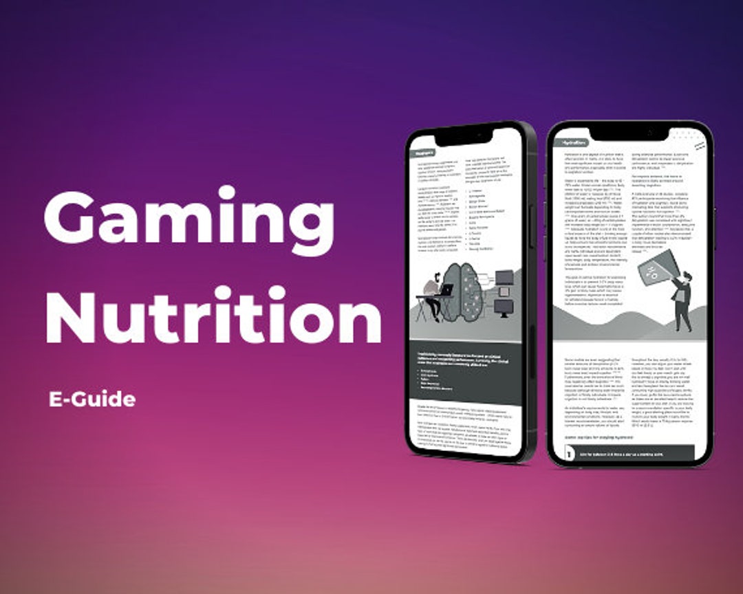 Gaming Nutrition Guide Esports Performance Fitness - Etsy UK
