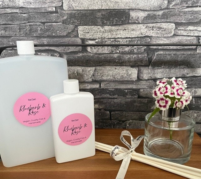 Rhubarb and Rose Diffuser Oil Refill Fragrance Reed Diffusers Diffuser ...
