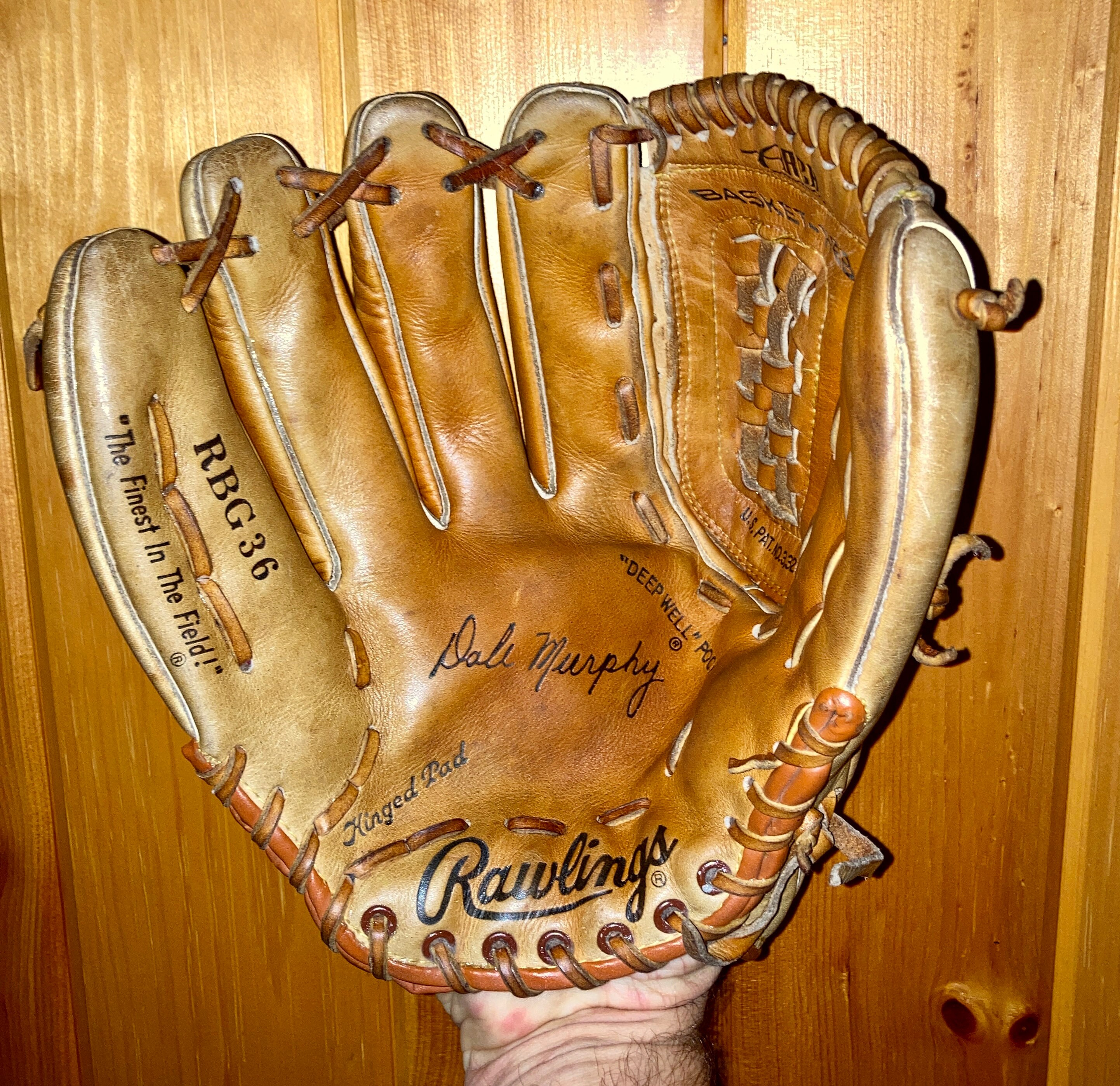 Vintage Rawlings Dale Murphy Lefty Baseball Glove: Restored Leather - Etsy