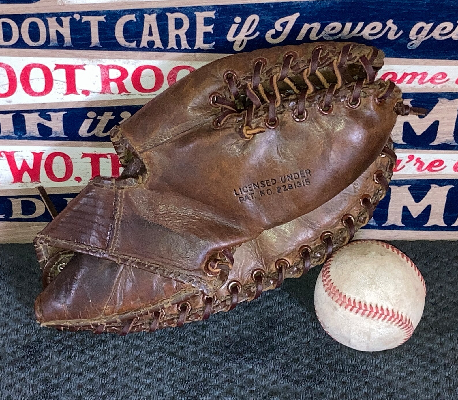 Antique Baseball Glove Goldsmith Baseball Glove 1st Base - Etsy