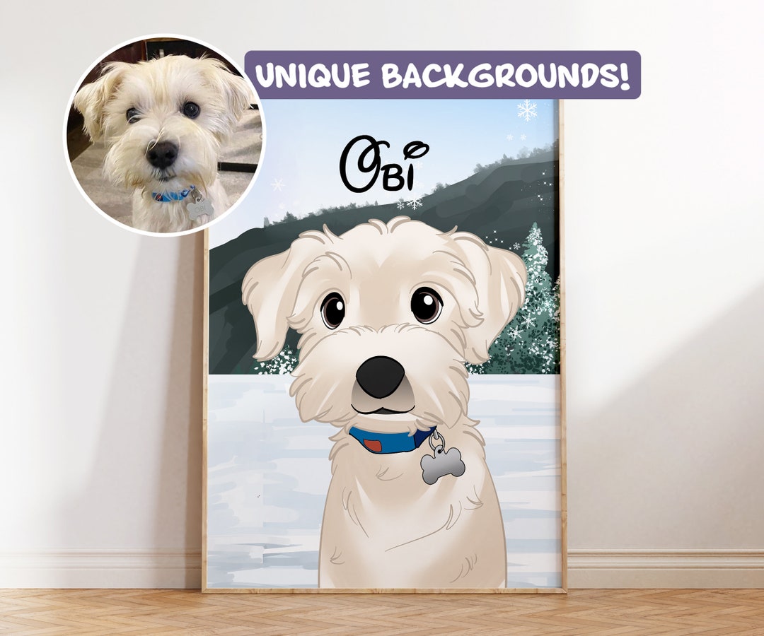 Cartoon Dog Portrait, Pet Cartoon, Animated Pet, Cartoon Pet Portrait ...