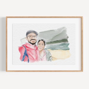 Couple Portrait, Family Portrait, Watercolor Portrait, Couple Painting ...