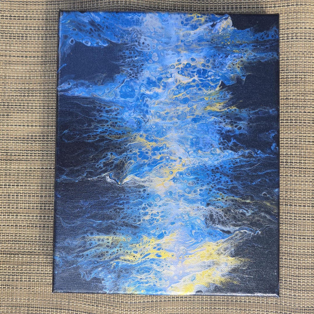 Unique Abstract Pour Paint Canvas Discover the Beauty of Unpredictable ...