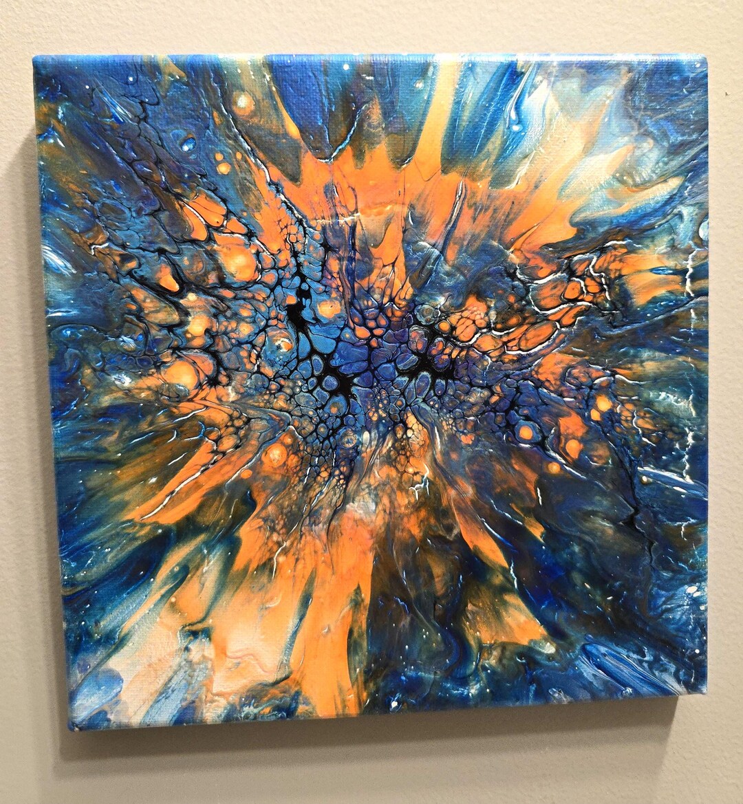 Unique Abstract Pour Paint on Canvas Discover the Beauty of ...