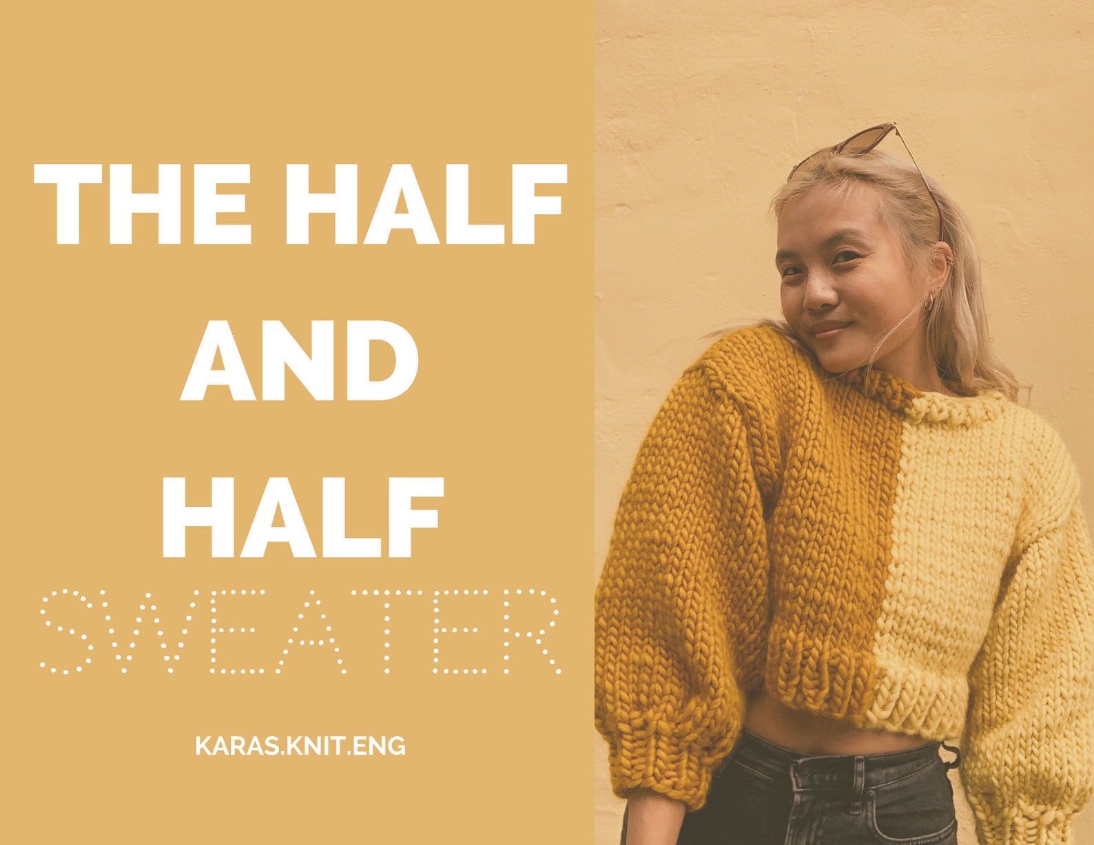 Half and Half Sweater Pattern - Etsy