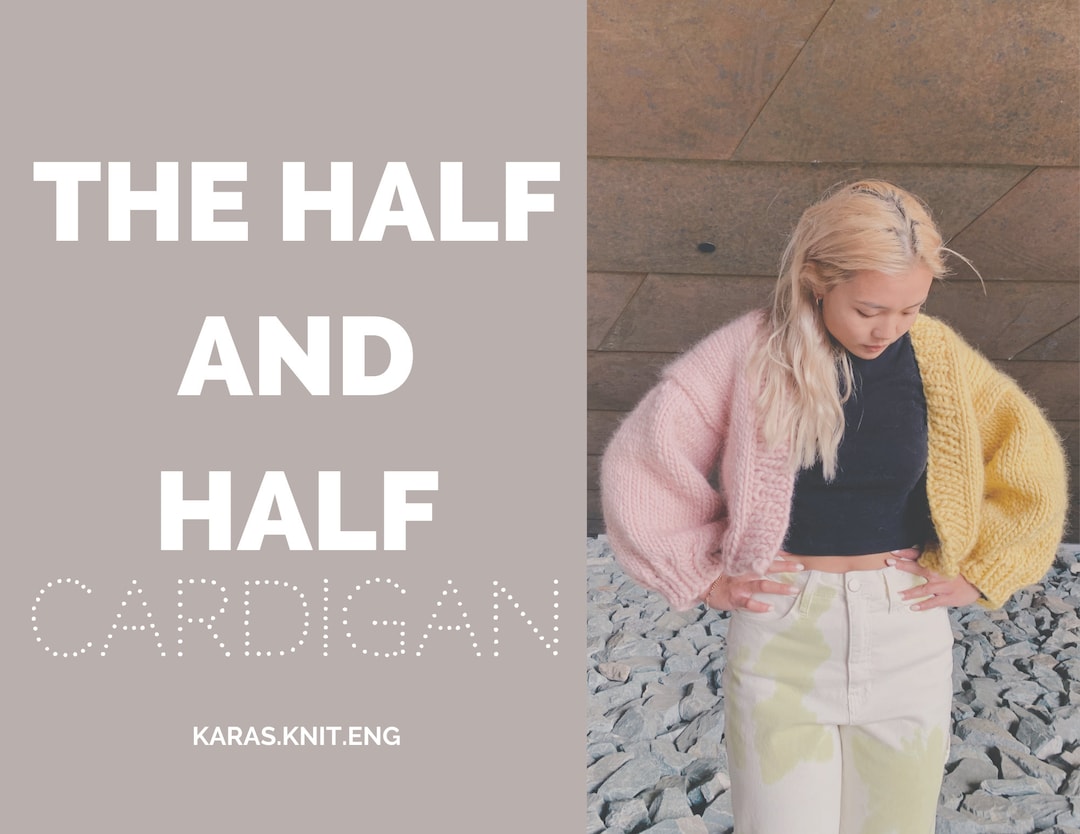 Half and Half Cardigan Pattern - Etsy