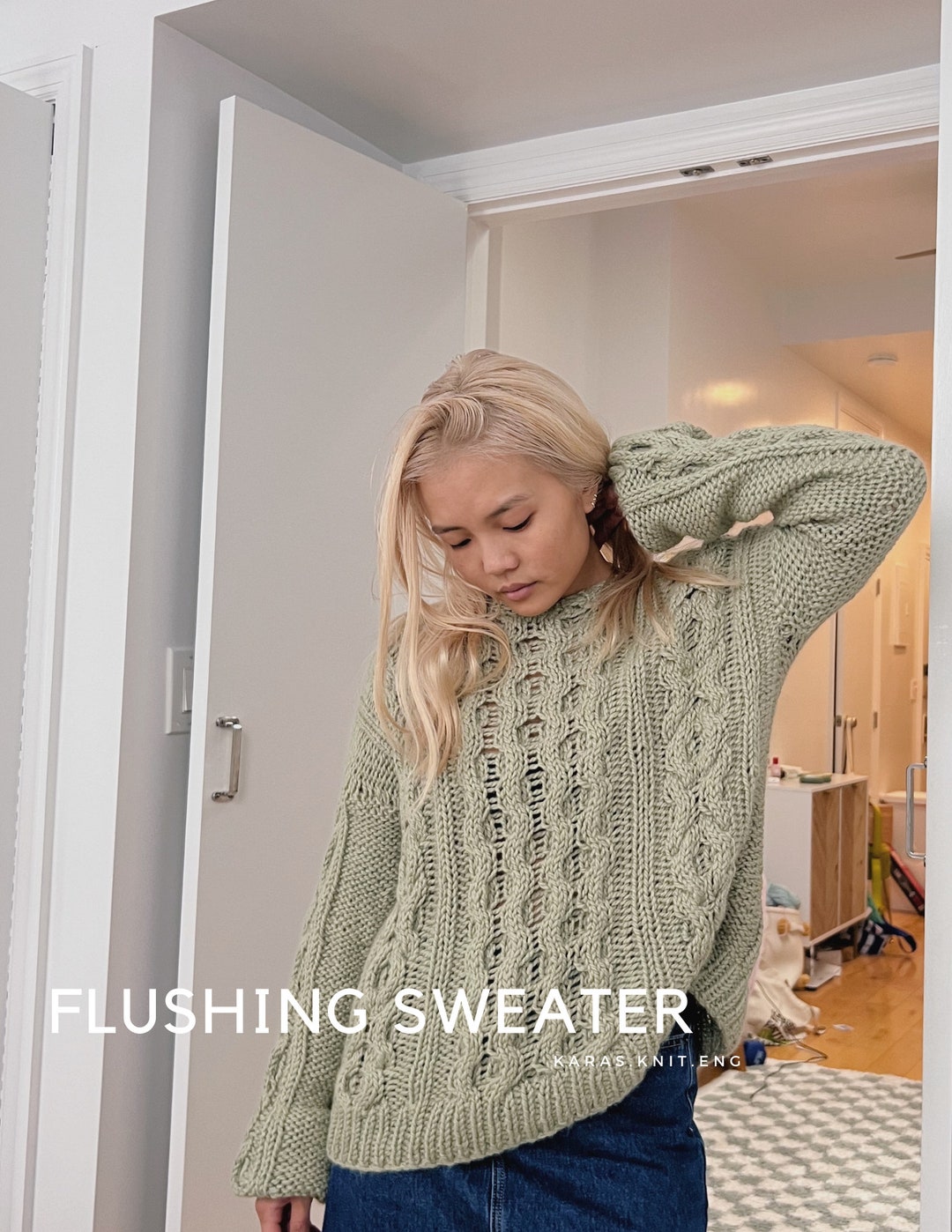 Flushing Sweater Pattern - Etsy