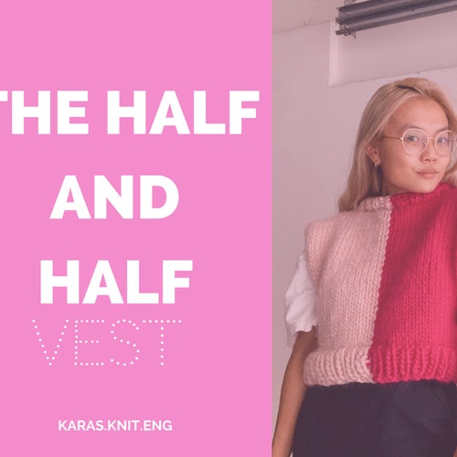 Half and Half Sweater Pattern - Etsy