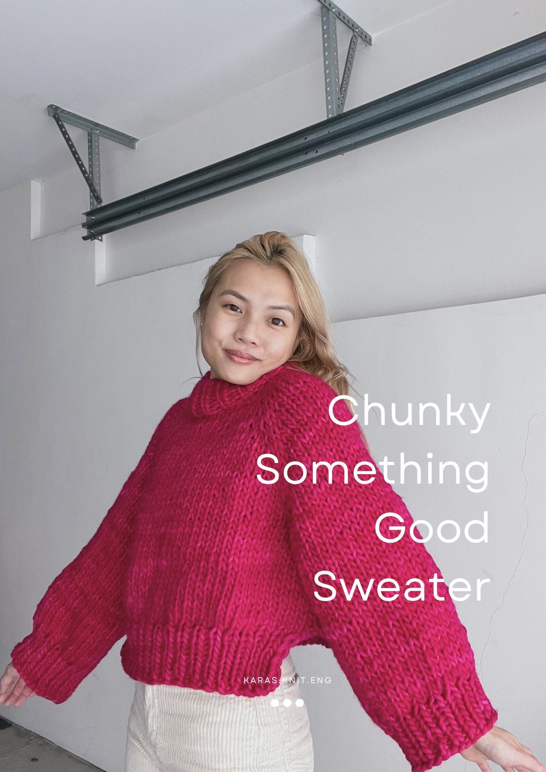 Chunky Something Good Sweater Pattern - Etsy