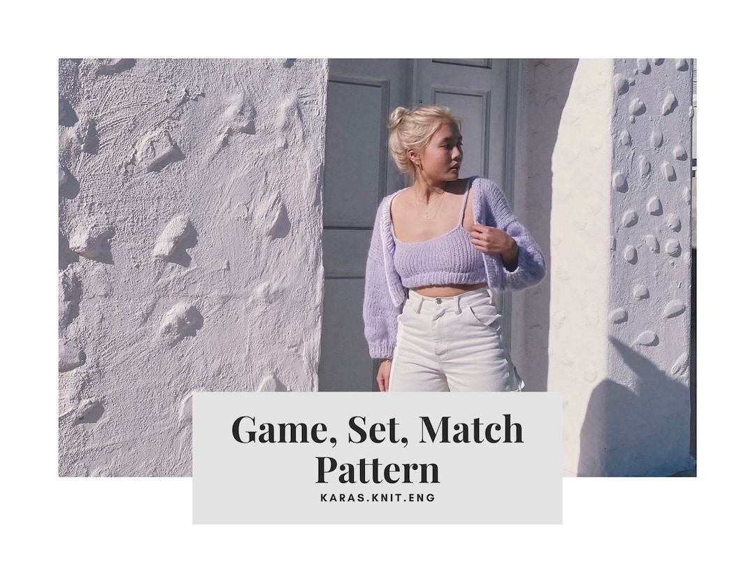 Game, Set, Match Pattern - Etsy