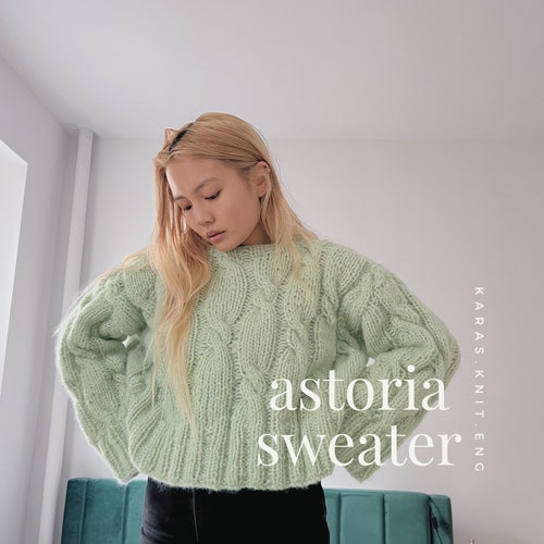 Vorin Sweater / English Knitting Pattern / Women's Sweater - Etsy