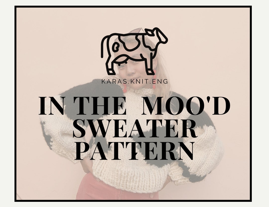 In the Moo'd Sweater Pattern - Etsy