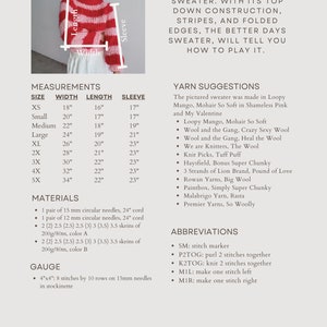 Better Days Sweater Pattern - Etsy