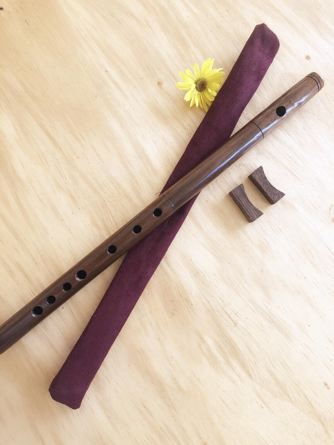 Walnut Flute Key of G Handmade Transverse Gentlewinds - Etsy