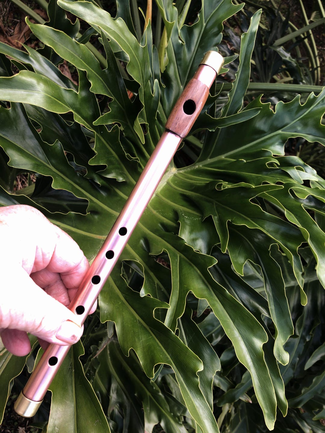 D Scale Fife/flute 12 Inch in Copper and Walnut Gentle Winds Flutes - Etsy