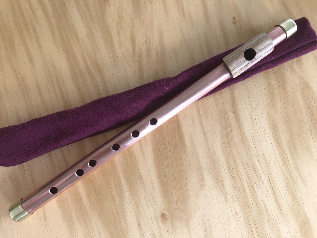 D Scale Fife/flute 12 Inch in Copper and White Ash Gentle Winds Flutes ...