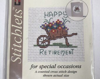 Retirement Cross Stitch | Etsy