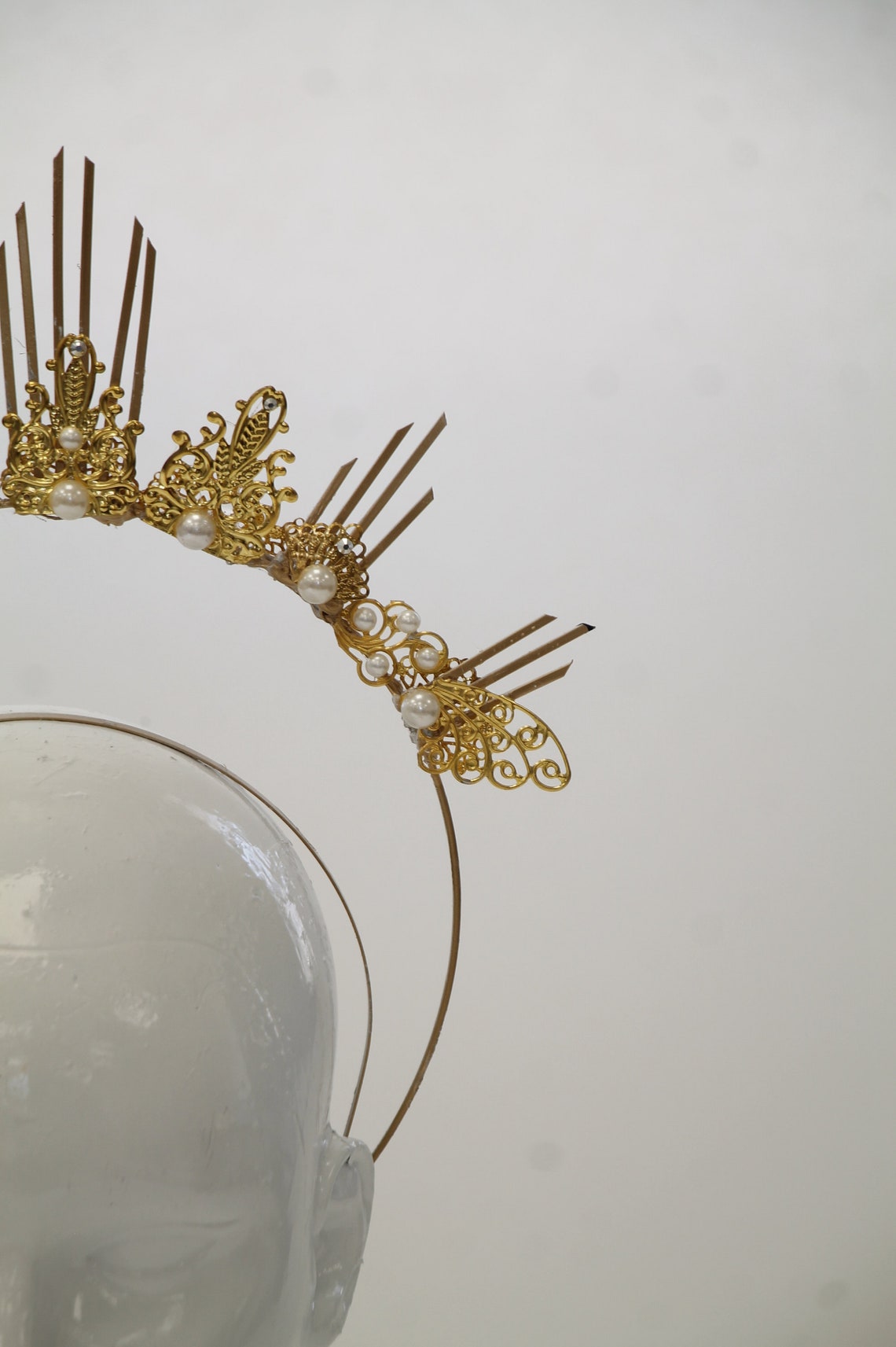 Mary Halo Crown - Virgin Mary - Saints - Headpiece - Headdress - Gold ...