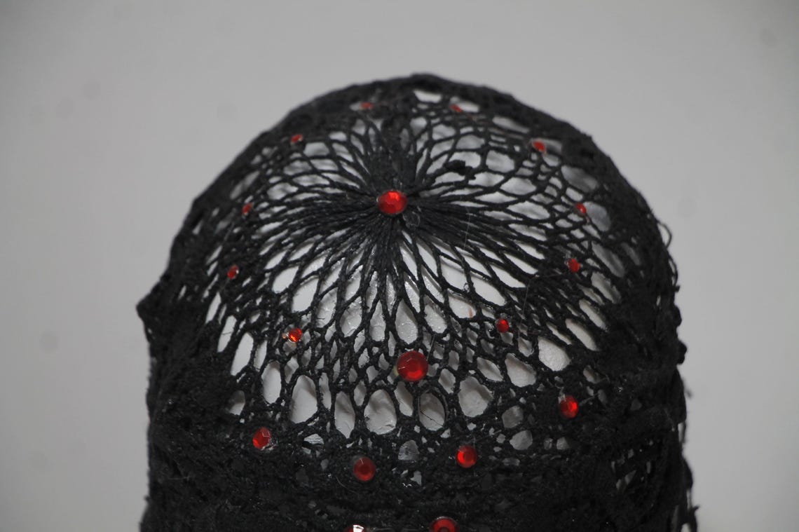 Black Gothic Full Face Lace Mask Headdress Custom Masquerade Mask ...