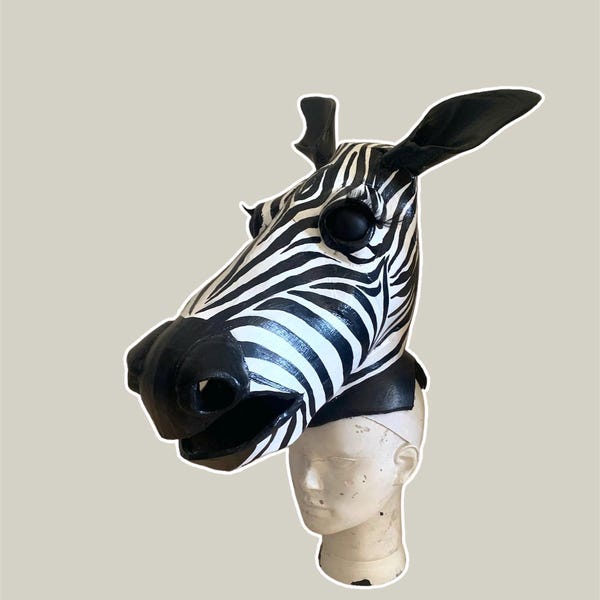 Zebra Hat - Etsy