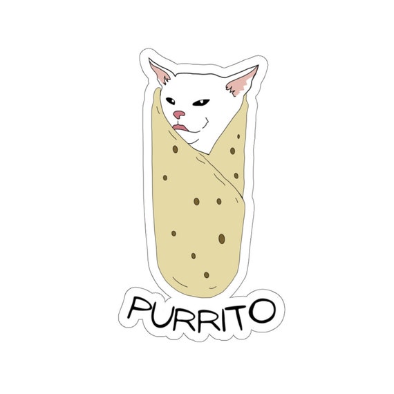 Purrito Sticker Vet Tech Sticker Cute Cat Sticker Funny Vet - Etsy