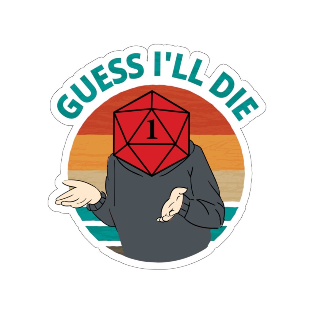 Dnd Stickers D20 Scene Sticker Dnd Gift GM Dungeon and | Etsy