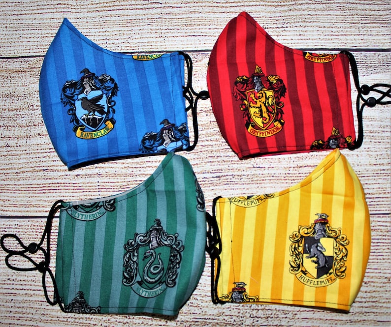 Hogwarts House Masks - Etsy