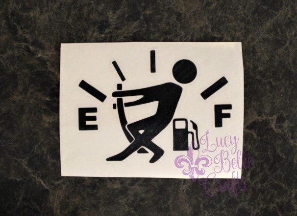Funny Gas Tank Decal - Etsy
