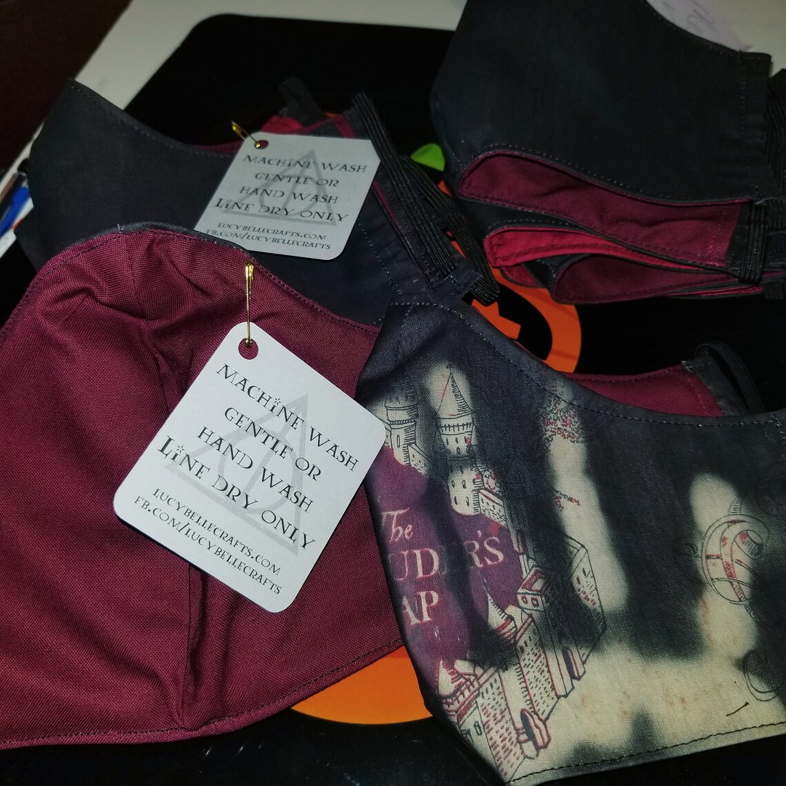 Marauder's Map Color Changing Heat Activated Mask With Adjustable ...