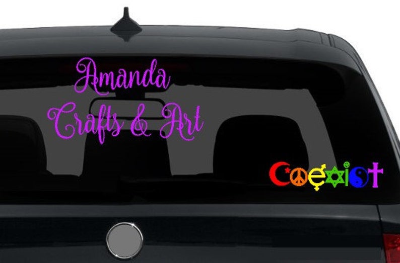 Rainbow Coexist Vinyl Decal - Etsy
