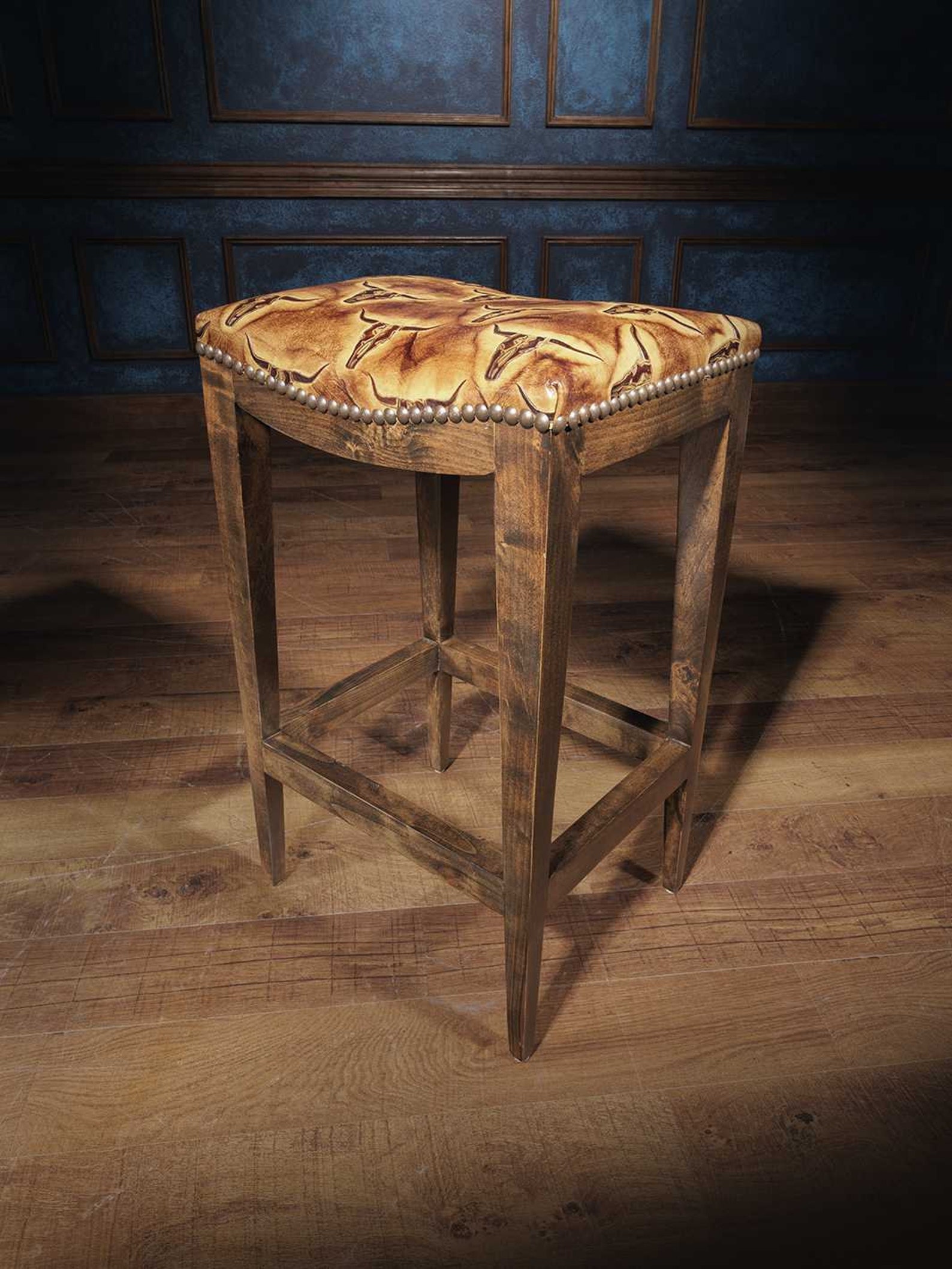 Longhorn Trail Saddle Stool - Etsy