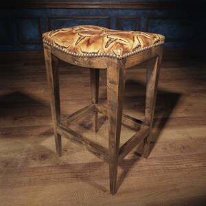 Longhorn Trail Saddle Stool - Etsy
