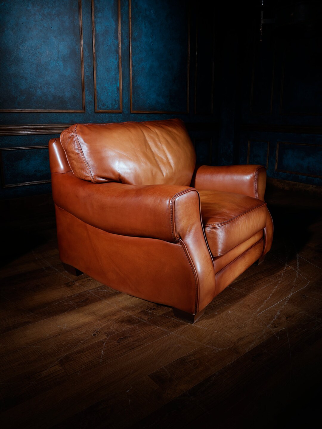 Cowboy Whiskey Leather Chair - Etsy