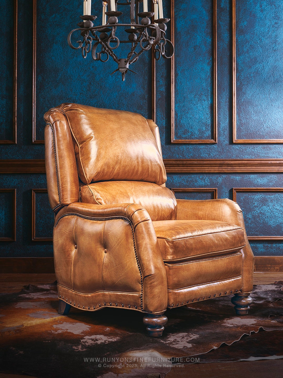 Sundance Western Leather Recliner - Etsy