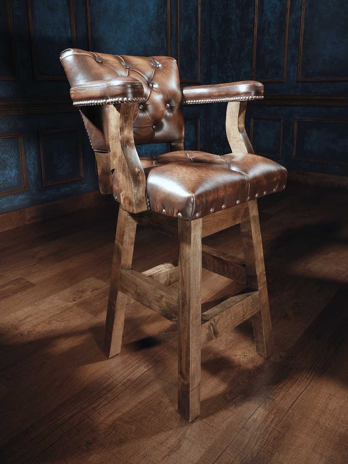 Adam Chisum Western Bar Stool - Etsy