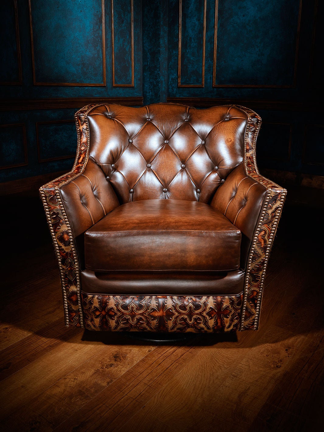 Texas Thunder Western Swivel Chair - Etsy