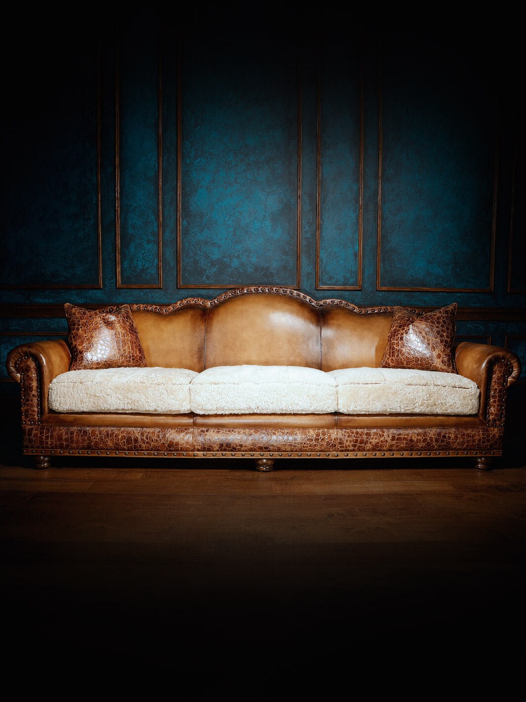 Western Montana Shearling Sofa - Etsy