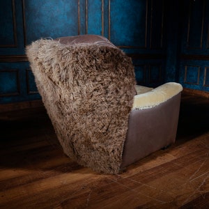 Bison Bellows Leather Accent Chair - Etsy