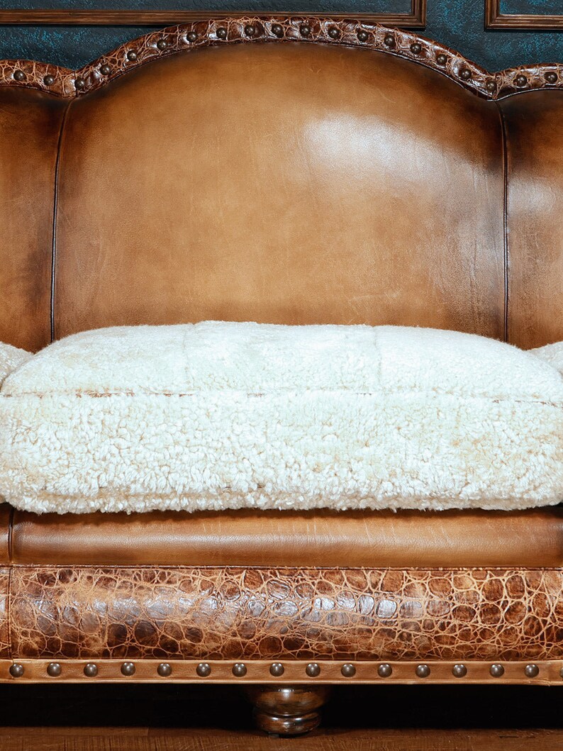Western Montana Shearling Sofa - Etsy