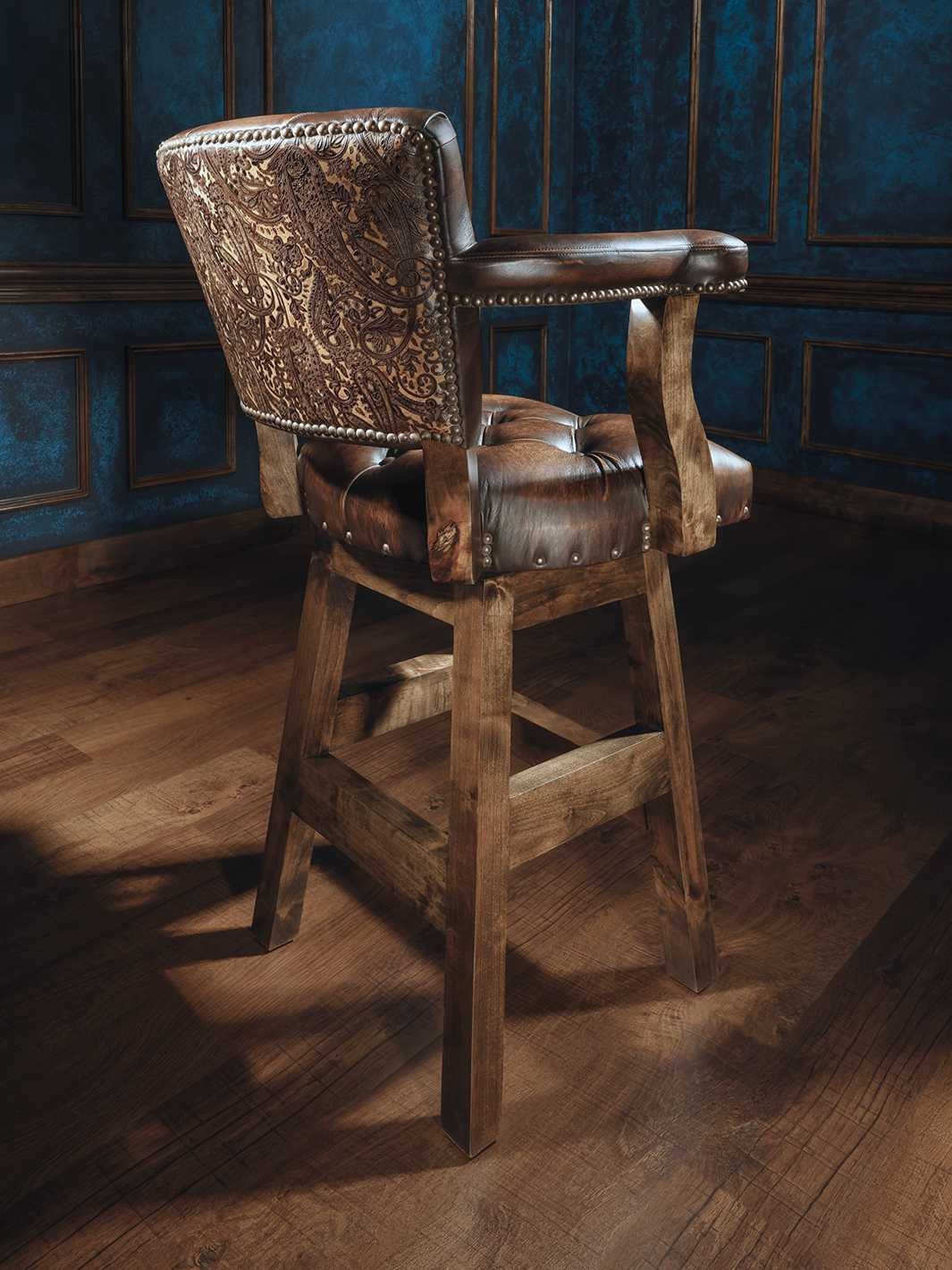 Adam Chisum Western Bar Stool - Etsy