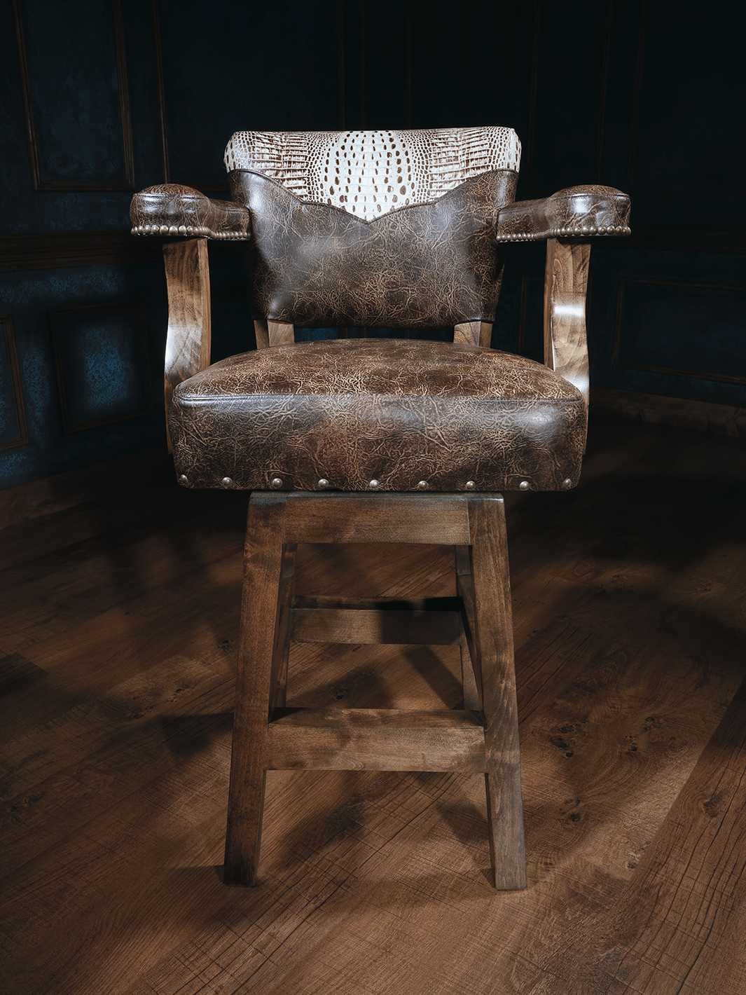 Kryptonite Cowboy Chisum Western Bar Stool - Etsy