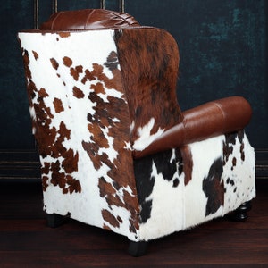 Bushwacker Leather & Cowhide Recliner - Etsy