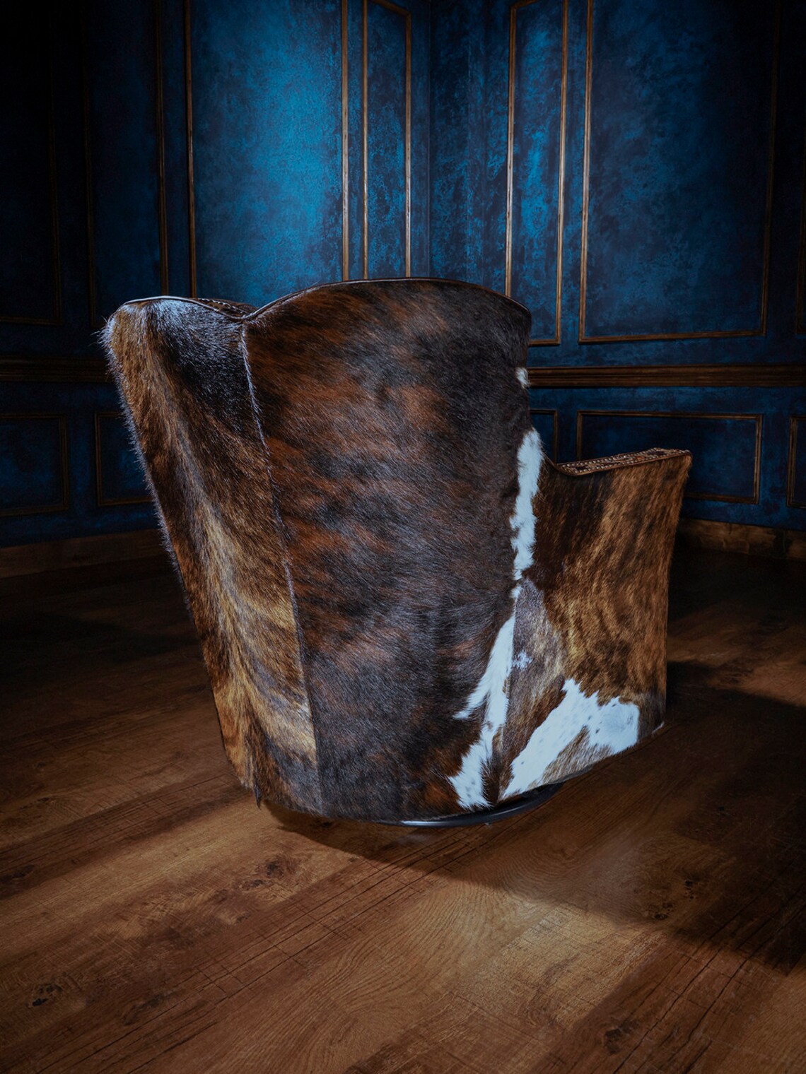 Rustic Ranch Leather Swivel Chair - Etsy