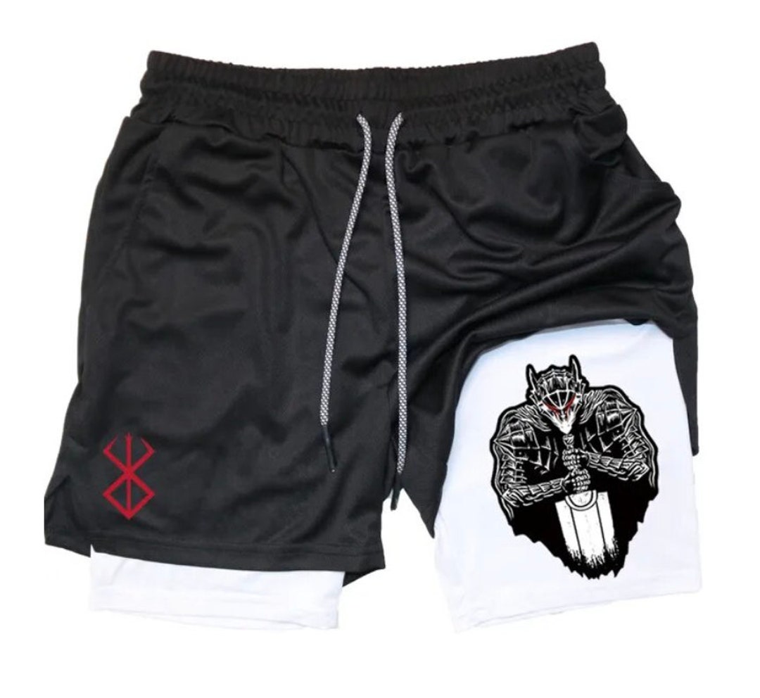 Berserk Guts Gym Active Wear Unisex Men's Shorts Fitness 2 - Etsy