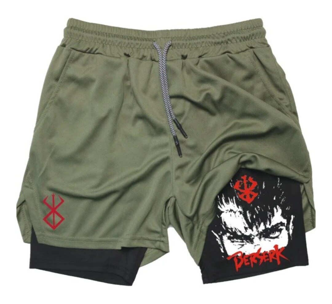 Berserk Guts Gym Active Wear Unisex Men's Shorts Fitness 2 - Etsy