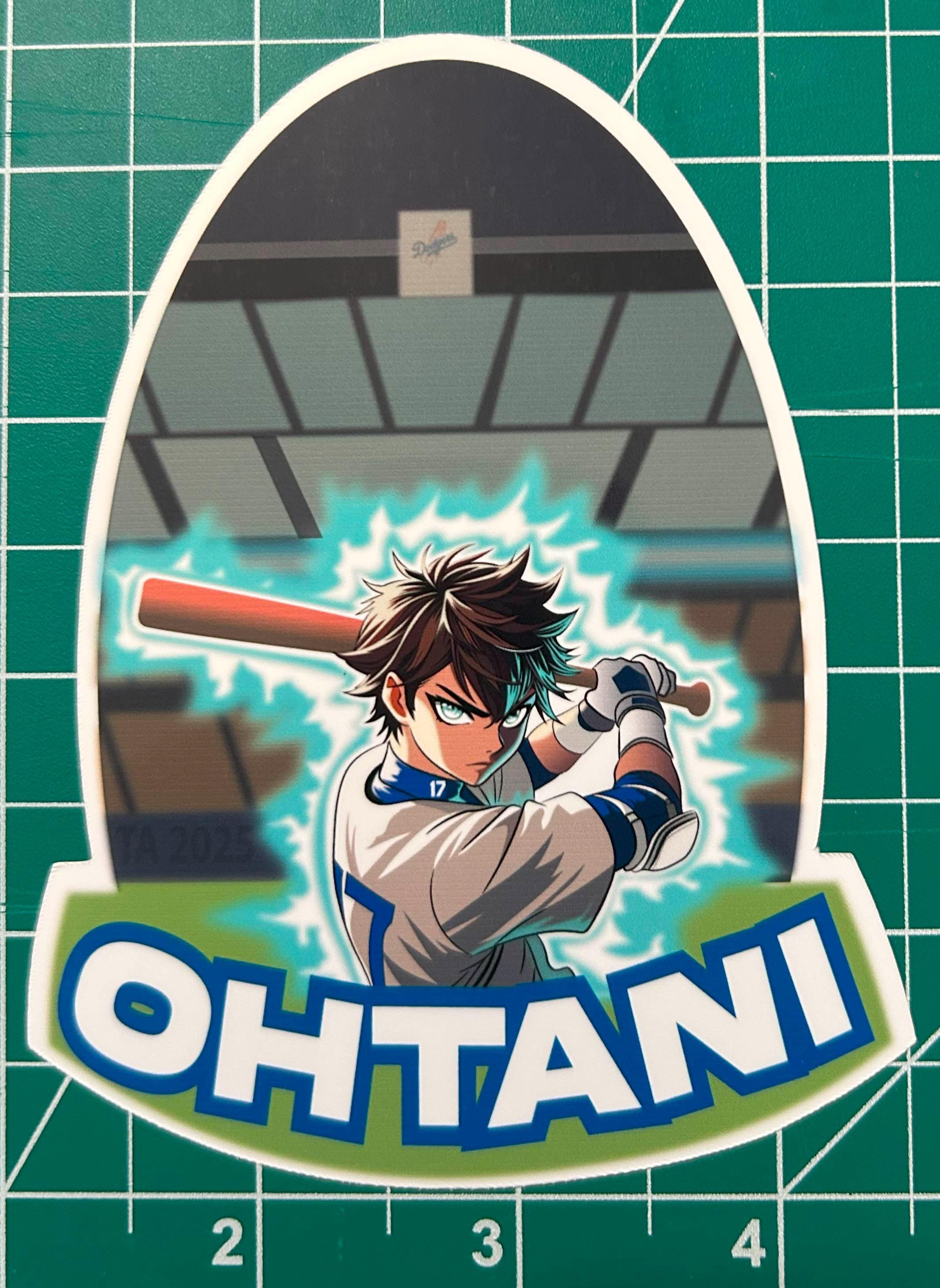 Shohei Ohtani Anime Sticker Dodgers Inspired Baseball Decal 4.5"x3.4 ...