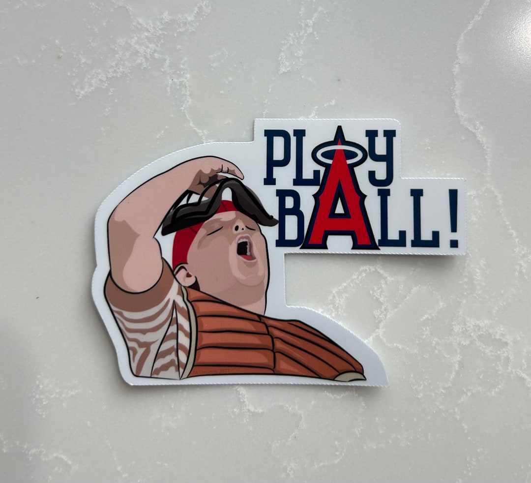 The Sandlot Play Ball Angels Vinyl Sticker Basketball Sticker, Baseball ...
