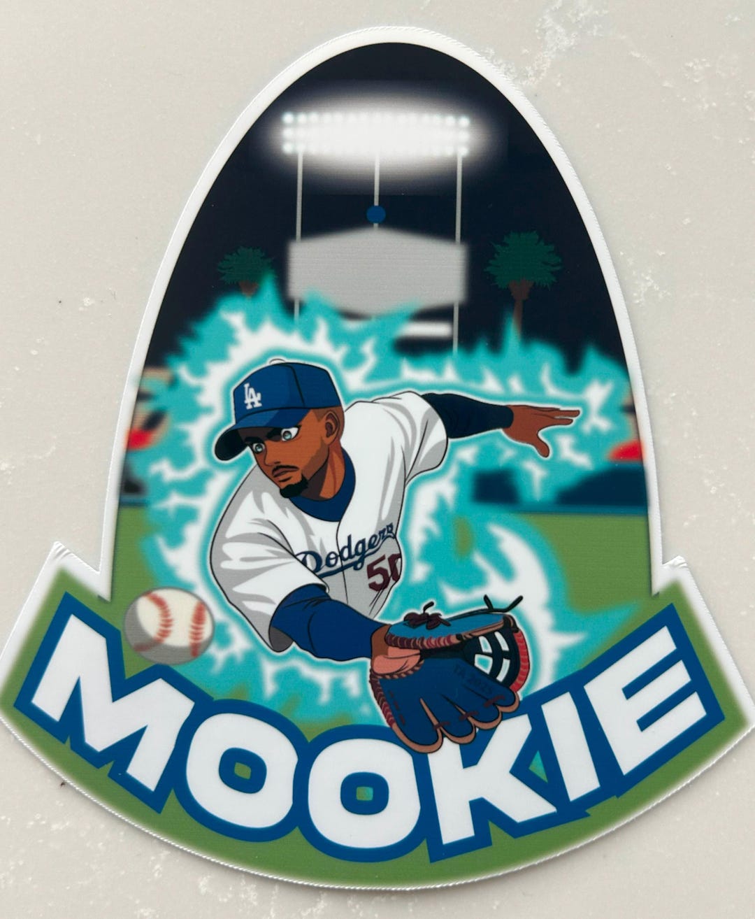 Dodgers Inspired Anime Sticker Mookie Baseball Decal 4.5"x4" LA Vinyl ...